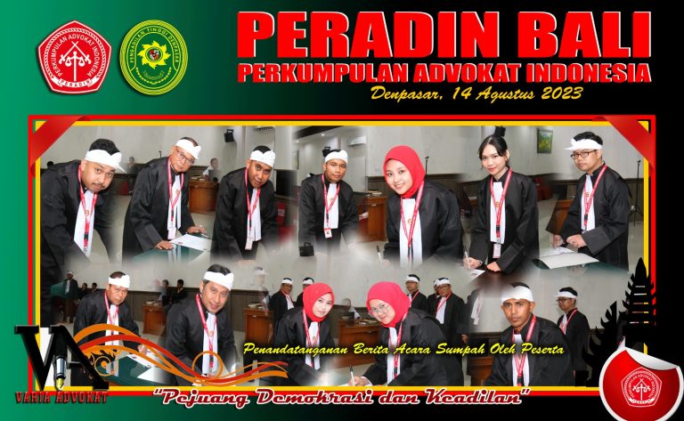 DPW PERADIN Bali Melaksanakan Agenda Pelantikan & Pengambilan Sumpah 24 ...